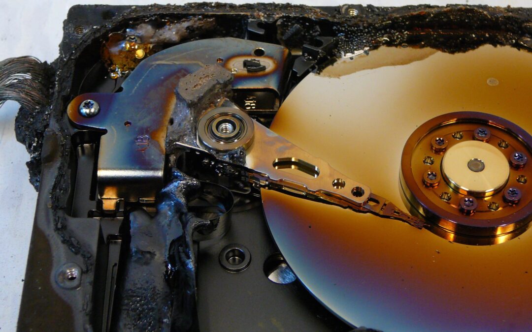 fire-damaged-hard-drive1 | PC Systems Around You, LLC